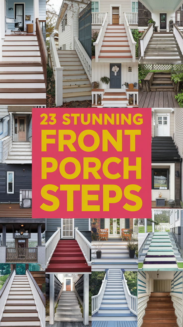 23 Stunning Farmhouse Front Porch Steps to Enhance Your Entryway ...