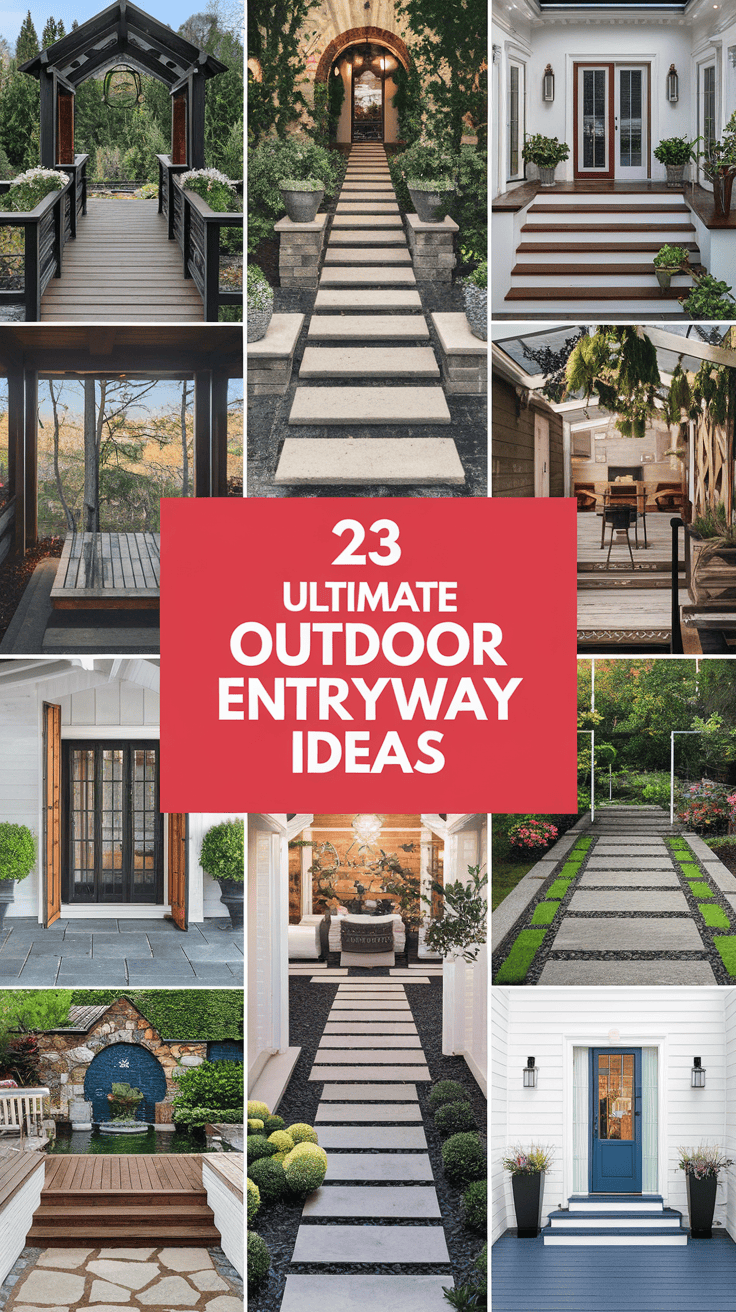 23 Creative Exterior Front Entry Ideas to Enhance Your Curb Appeal ...