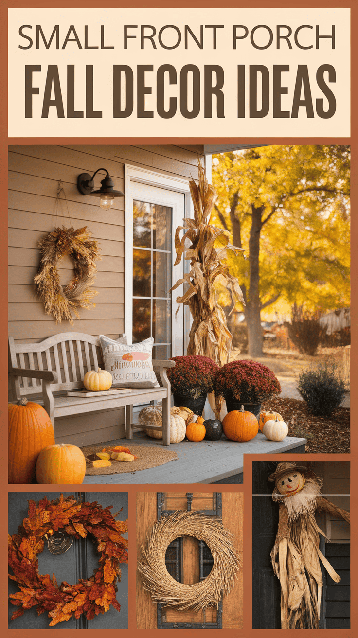 Fall Decor Ideas for Small Front Porch That Transition Seamlessly ...