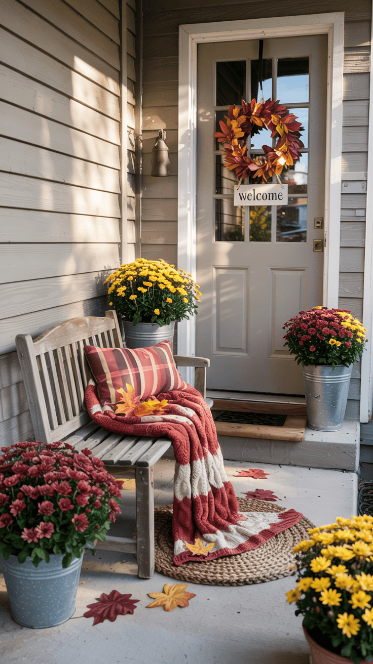 Fall Decor Ideas for Small Front Porch That Transition Seamlessly ...