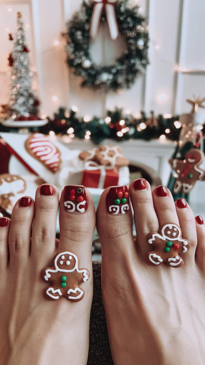 12 Christmas Designs for Pedicures to Show Off This Season ...