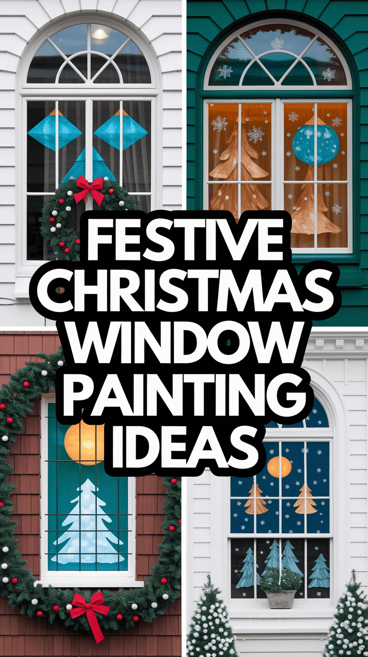 Christmas Window Painting Ideas to Try This Year - porchdecorideas.com