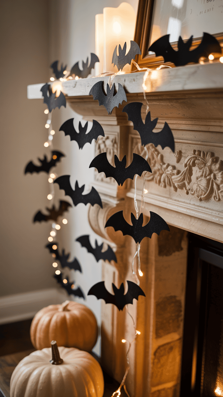 Halloween Garland With Lights for a Festive Touch - porchdecorideas.com