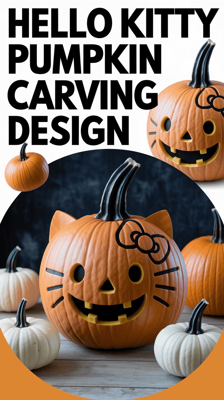 Hello Kitty Pumpkin Carving That’s Cute and Simple - porchdecorideas.com