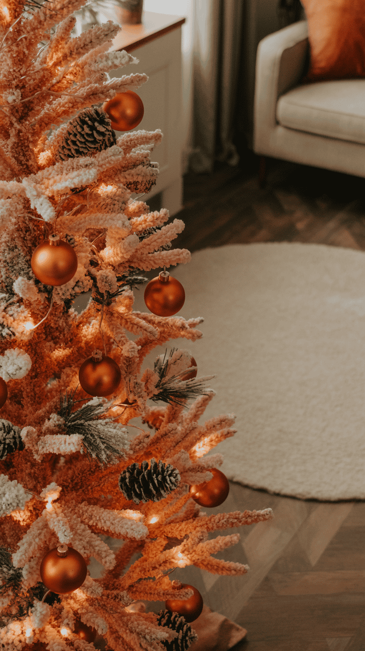 Burnt Orange Christmas Tree Ideas for a Warm Holiday Look ...