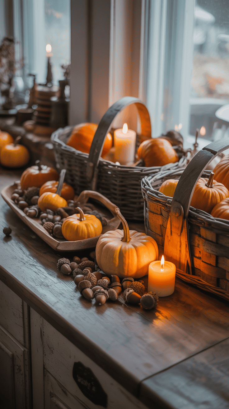 Fall Kitchen Counter Decor That’s Cute and Functional - porchdecorideas.com