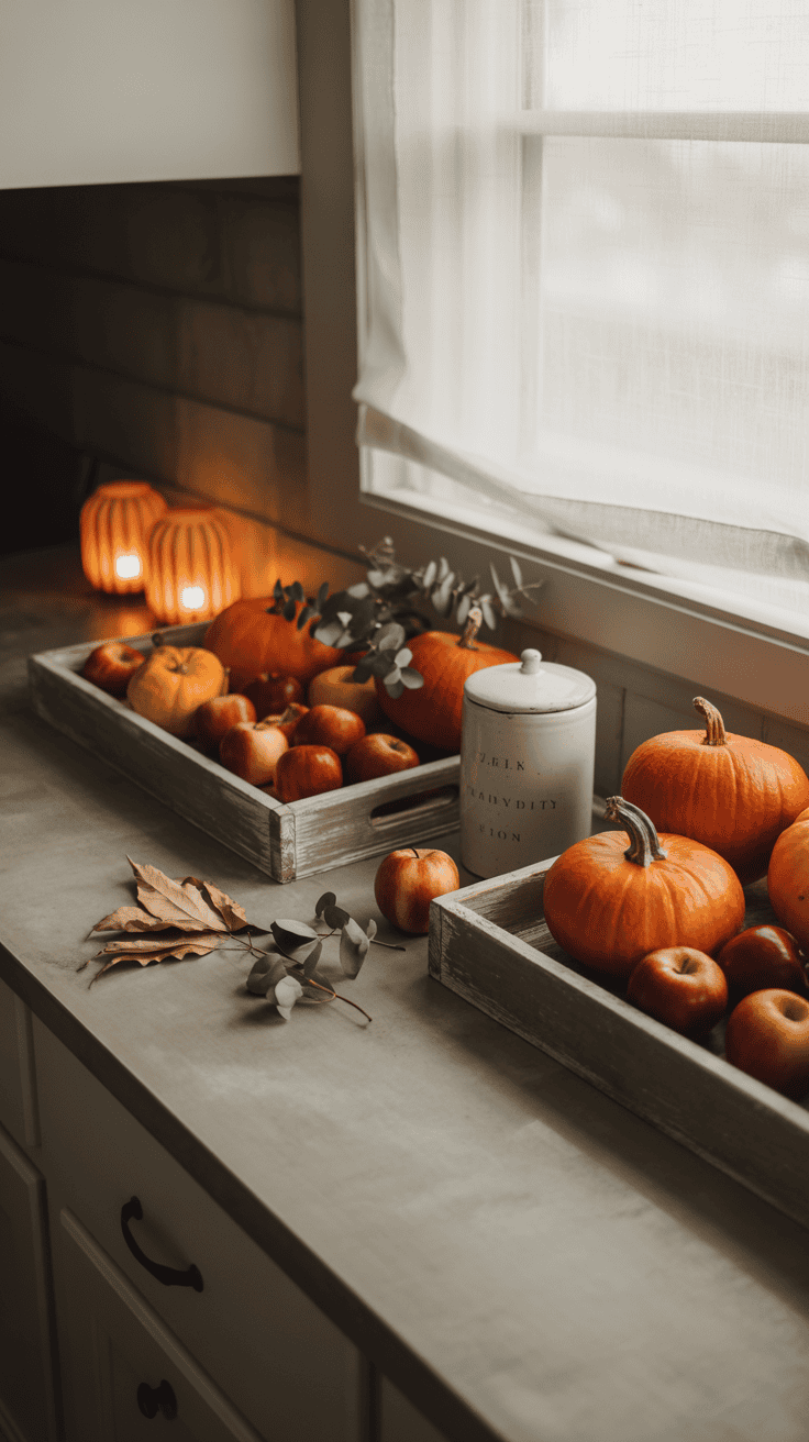 Fall Kitchen Counter Decor That’s Cute and Functional - porchdecorideas.com