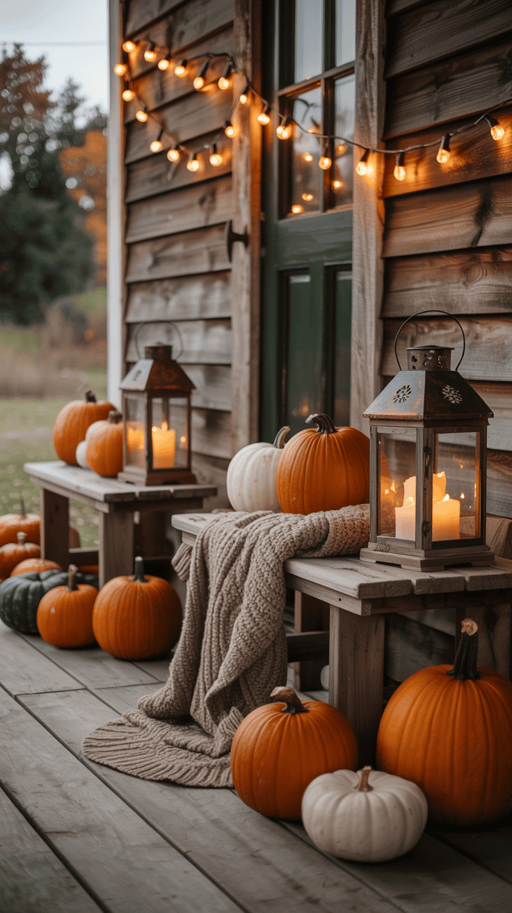 Pumpkin Decor for Front Porch That Stands Out - porchdecorideas.com