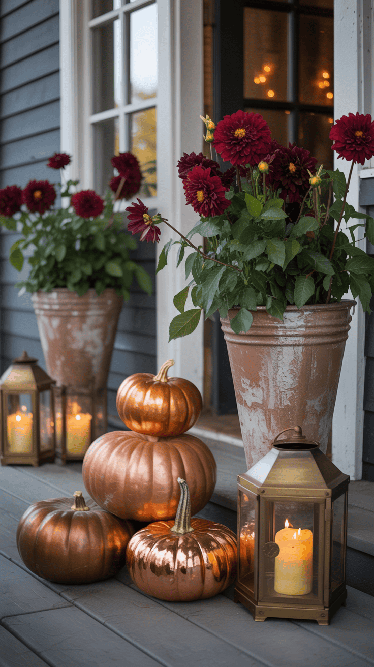 Pumpkin Decor for Front Porch That Stands Out - porchdecorideas.com
