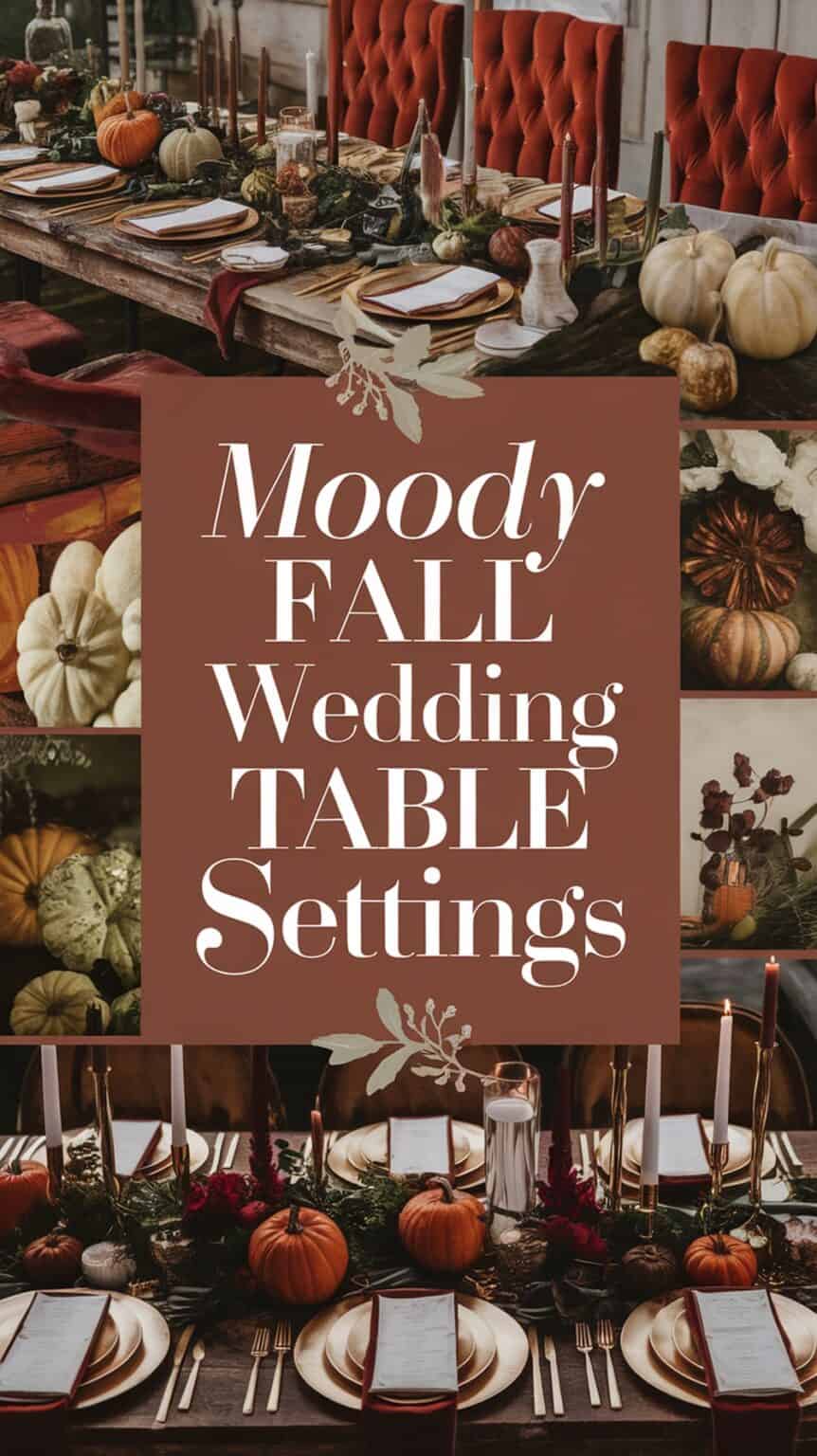 Moody Fall Wedding Inspiration for a Bold Seasonal Look ...