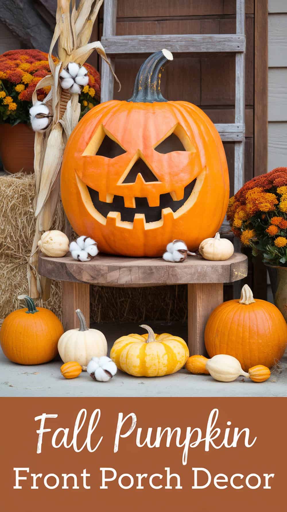 Pumpkin Decor for Front Porch That Stands Out - porchdecorideas.com