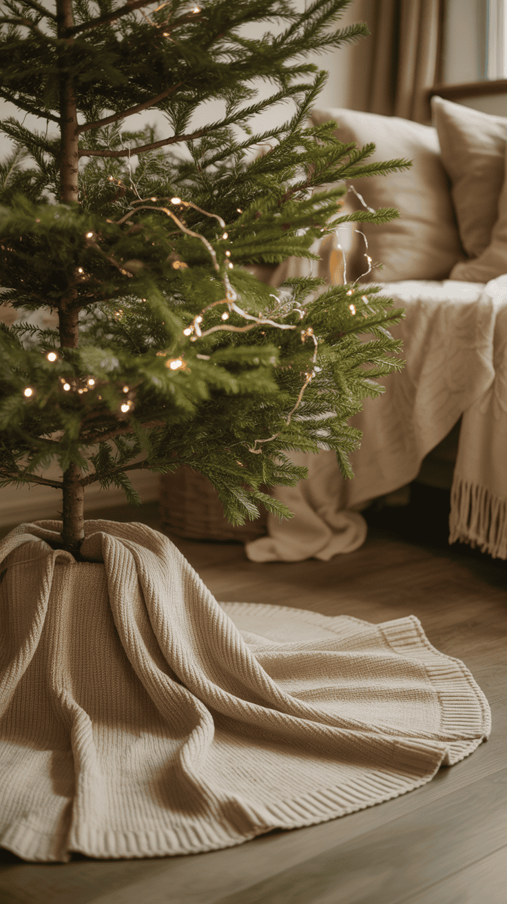 Rustic Christmas Tree Skirt Ideas That Add Cozy Charm - porchdecorideas.com